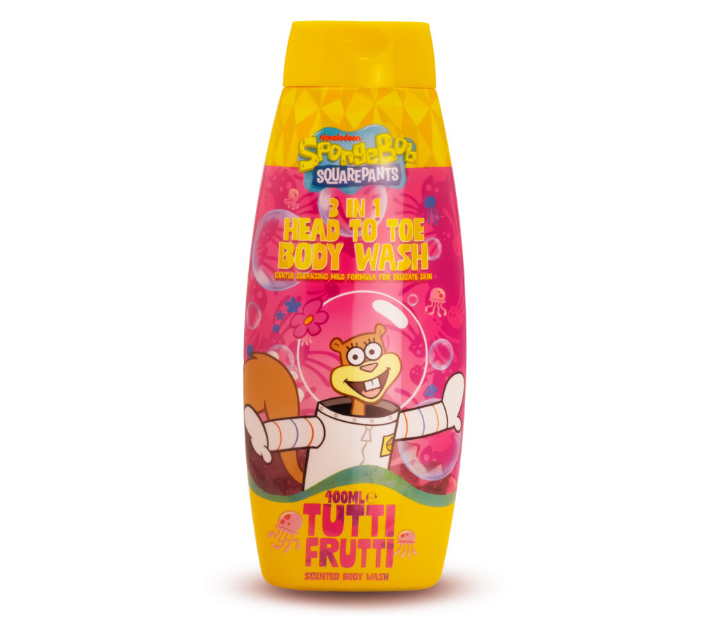 SpongeBob SquarePants Head To Toe Body Wash Tutti Frutti x6